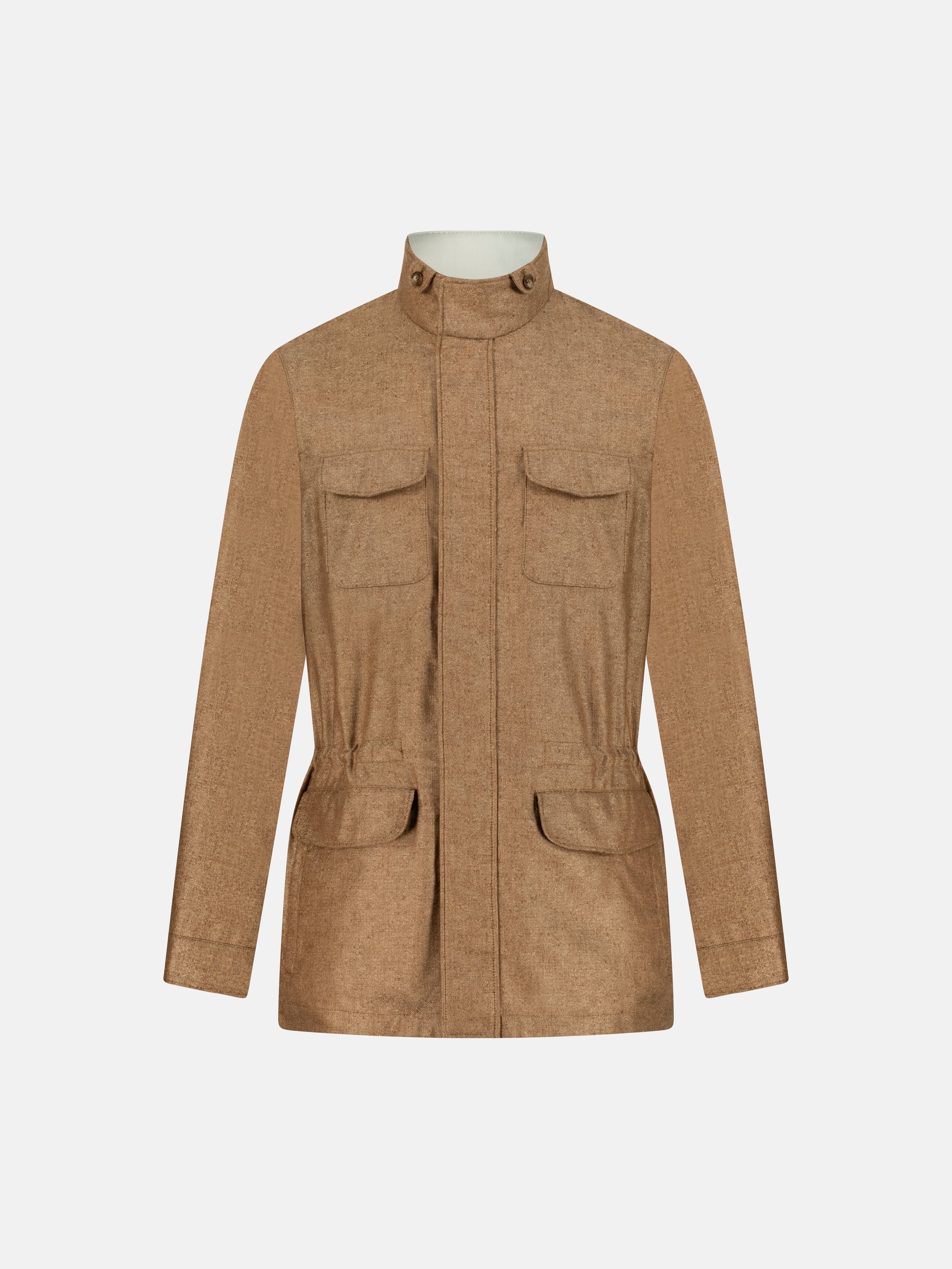 Mandelli Brown Loro Piana Cashmere 4-Pocket Bomber – Italian Luxury ...